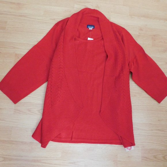 Basic Editions | Tops | One Piece Red Sweater Top Xxl New | Poshmark
